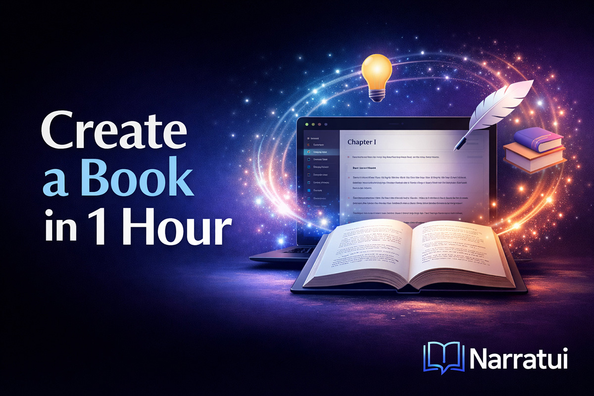 Narratui — Your Book in Under One Hour | Complete Manuscripts for $97
